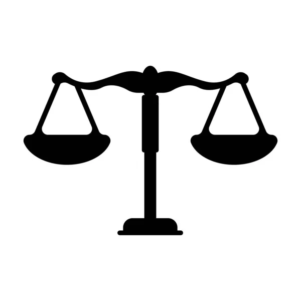 Justice Scale Icon White Background Grading Pictogram Scale Vector ...