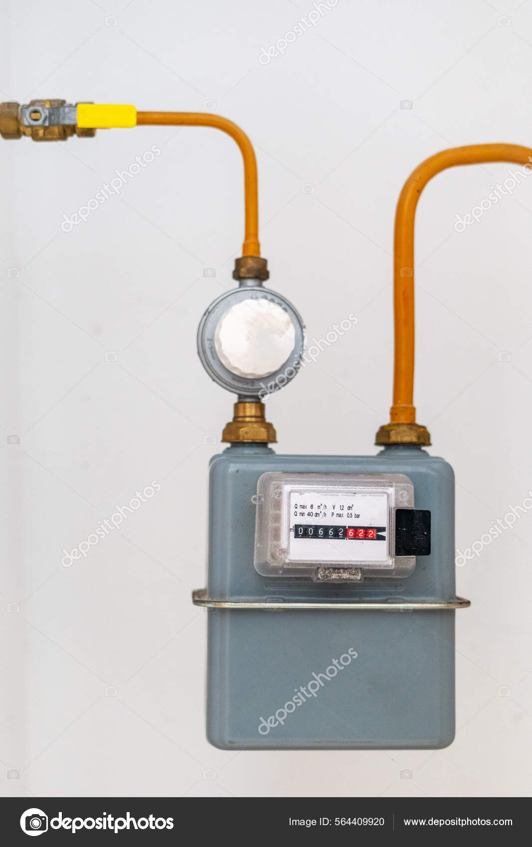 Gas Meter Equipment Measuring Resourse Consumption Saving Natural Gas ...