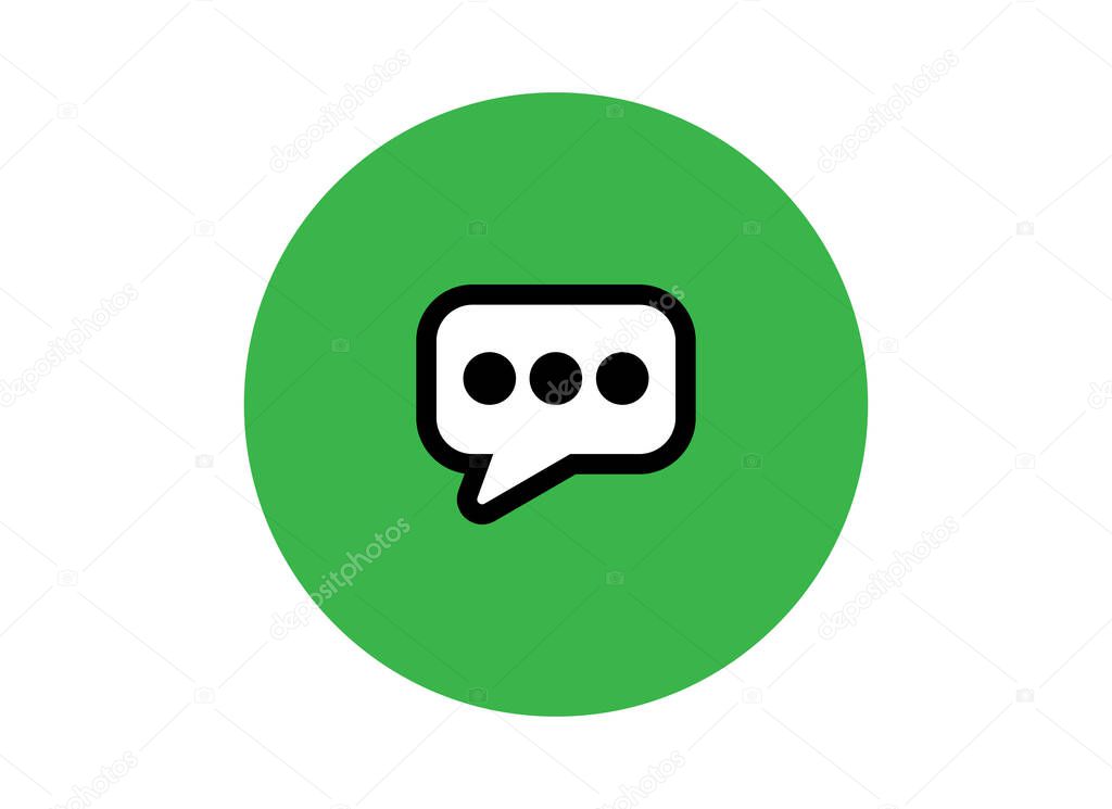 diseño de vector de icono de mensaje simple. Este vector está diseñado ...