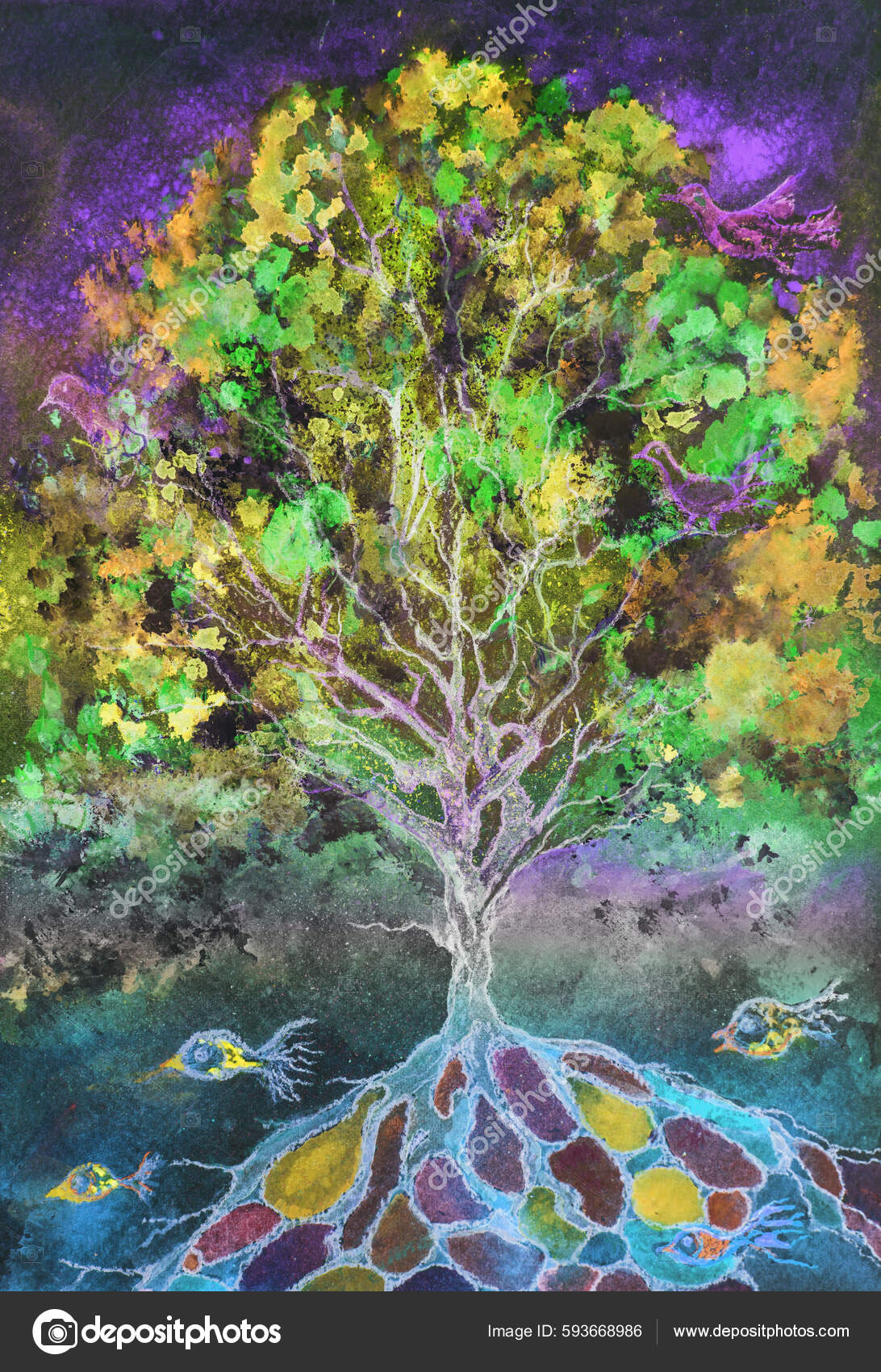 Trippy Art Tree Trippy Tree – Soley Fine Art
