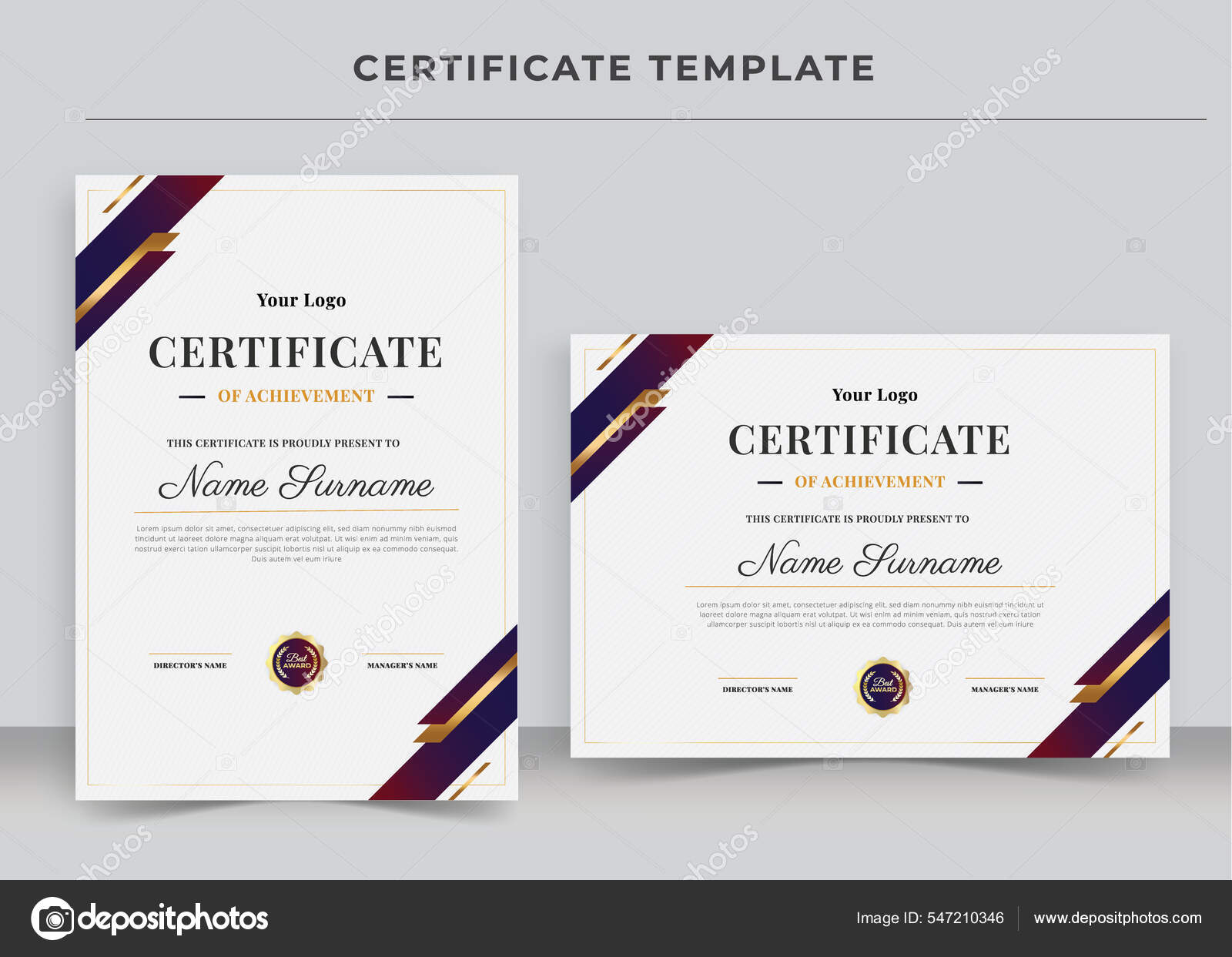 Certificaat Van Voltooiing Sjabloon