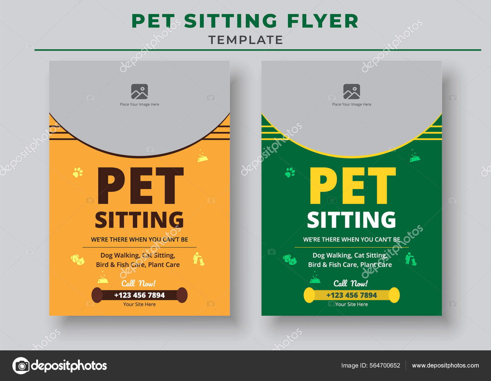 Pet Sitting Flyer Template