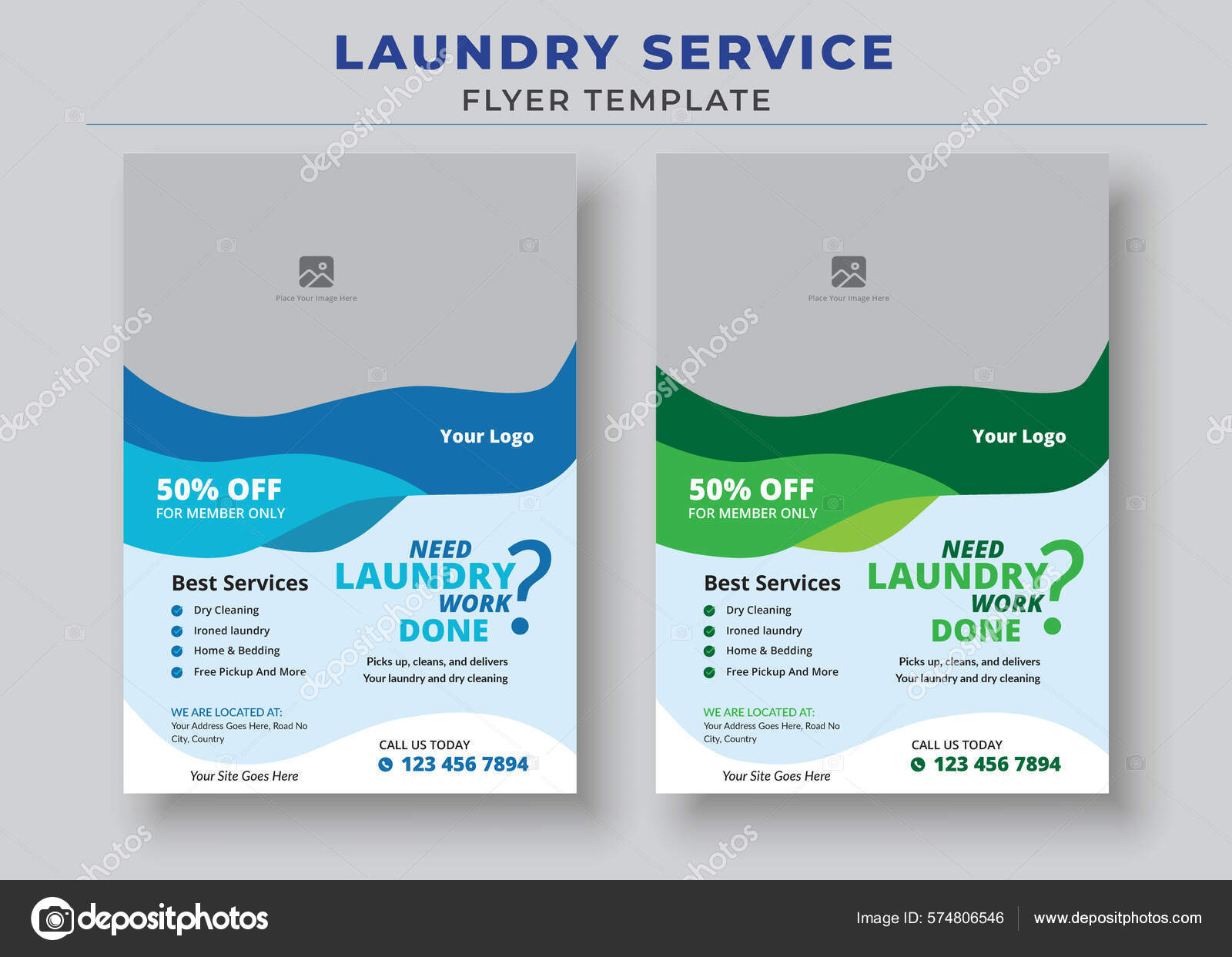 Laundry Service Flyer Template Dry Cleaner Flyer Poster Brochure Design ...