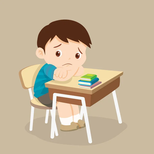 Dibujo De Niño Triste Solo