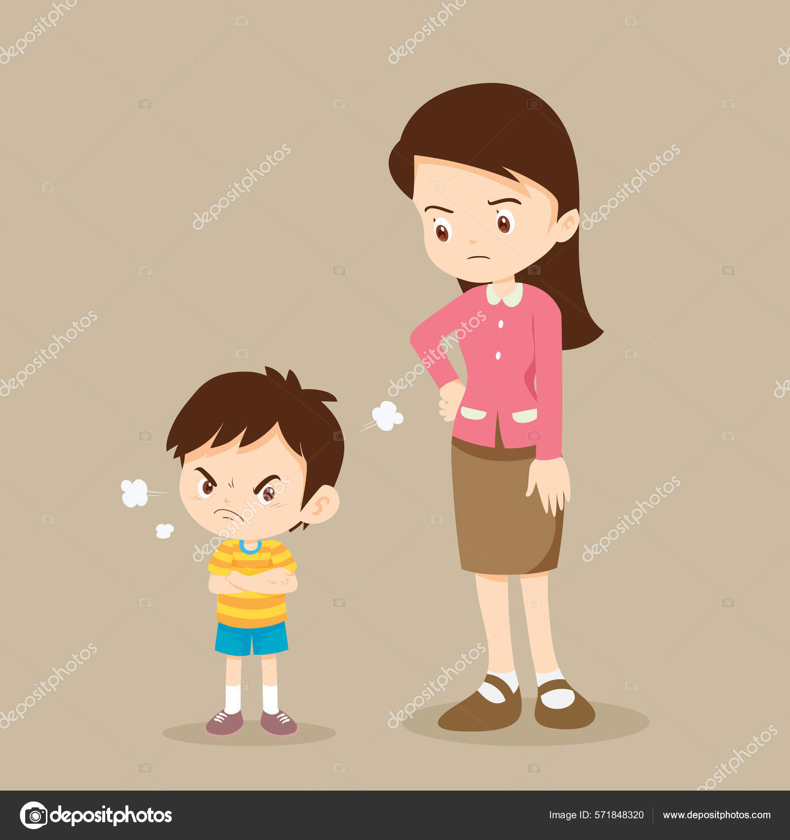 Teacher Have Worry Rampage Angry Boy Aggressive Children Bullying ...