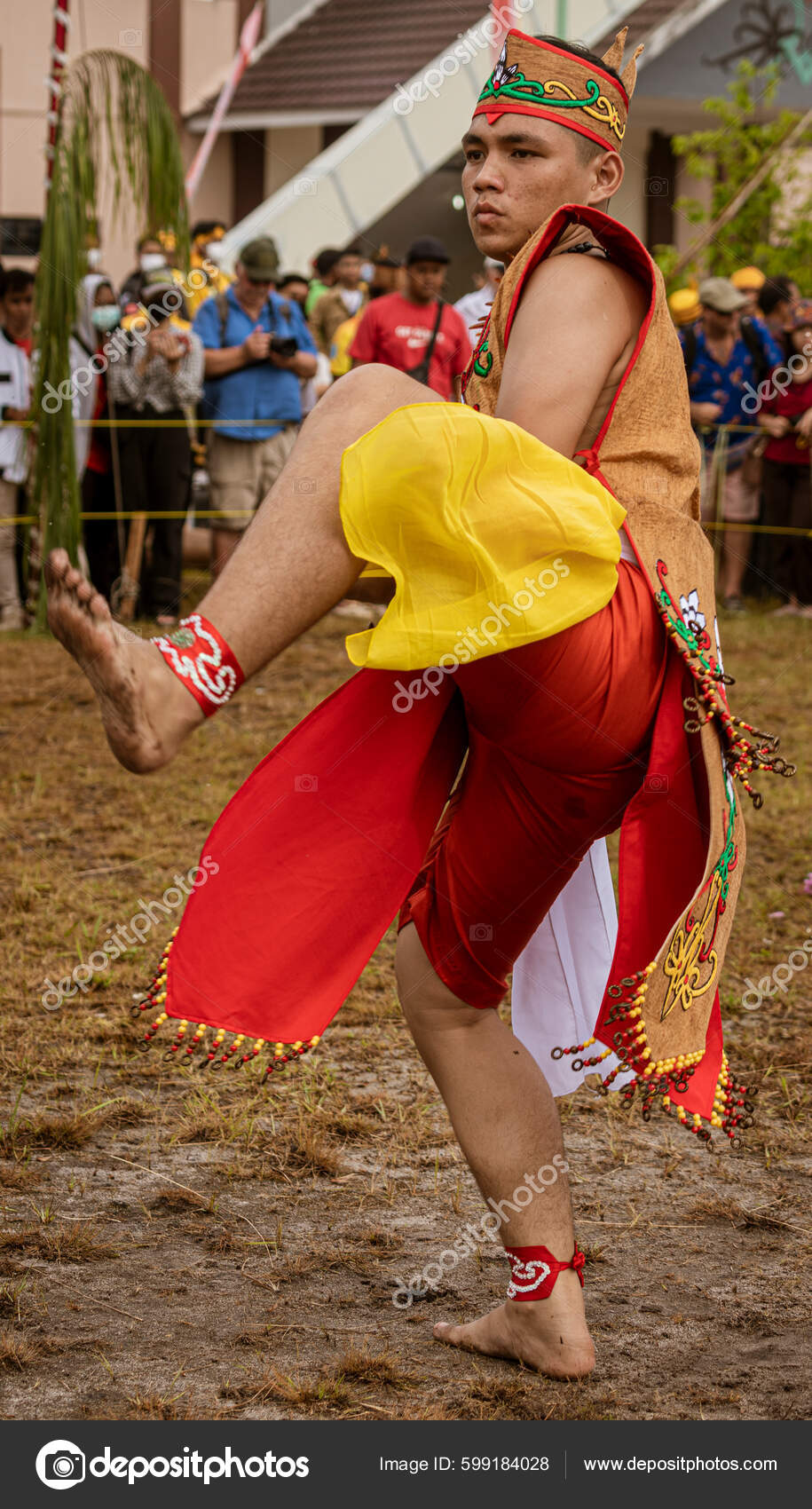 Central Kalamantan Indonesia May 2022 Martial Art Pencak Silat Forms ...