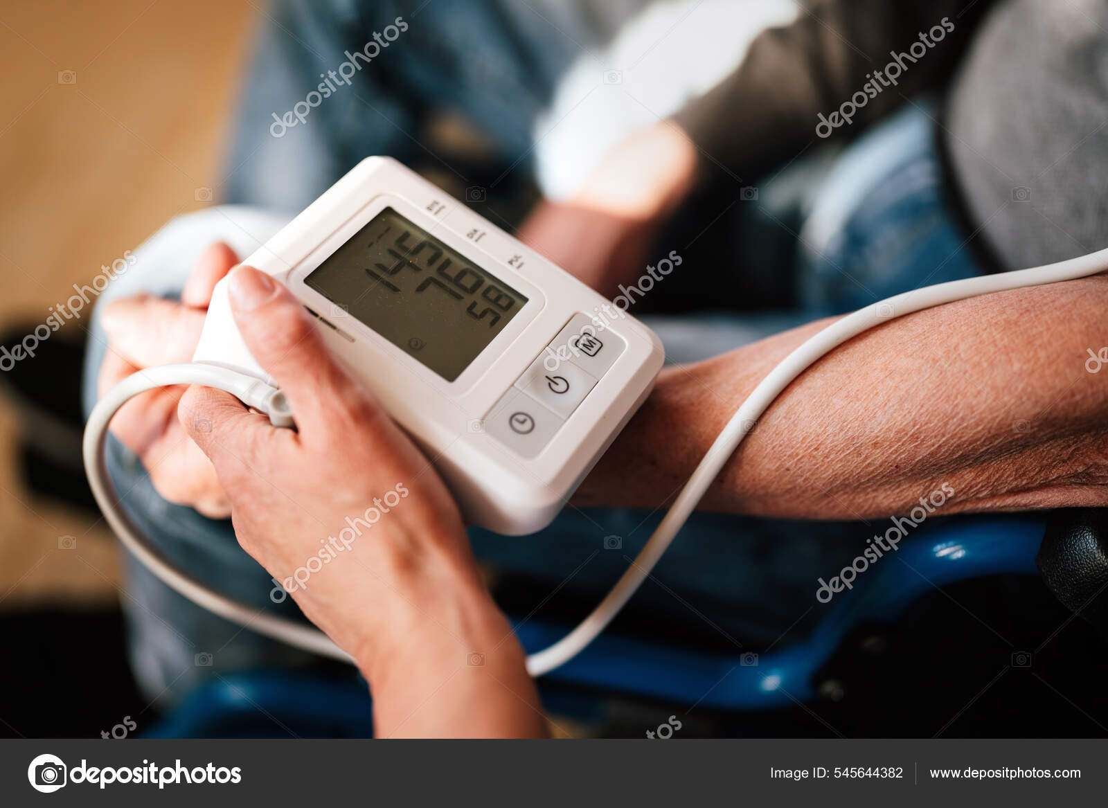 People Health Check Blood Pressure Heart Rate Digital Measurement ...