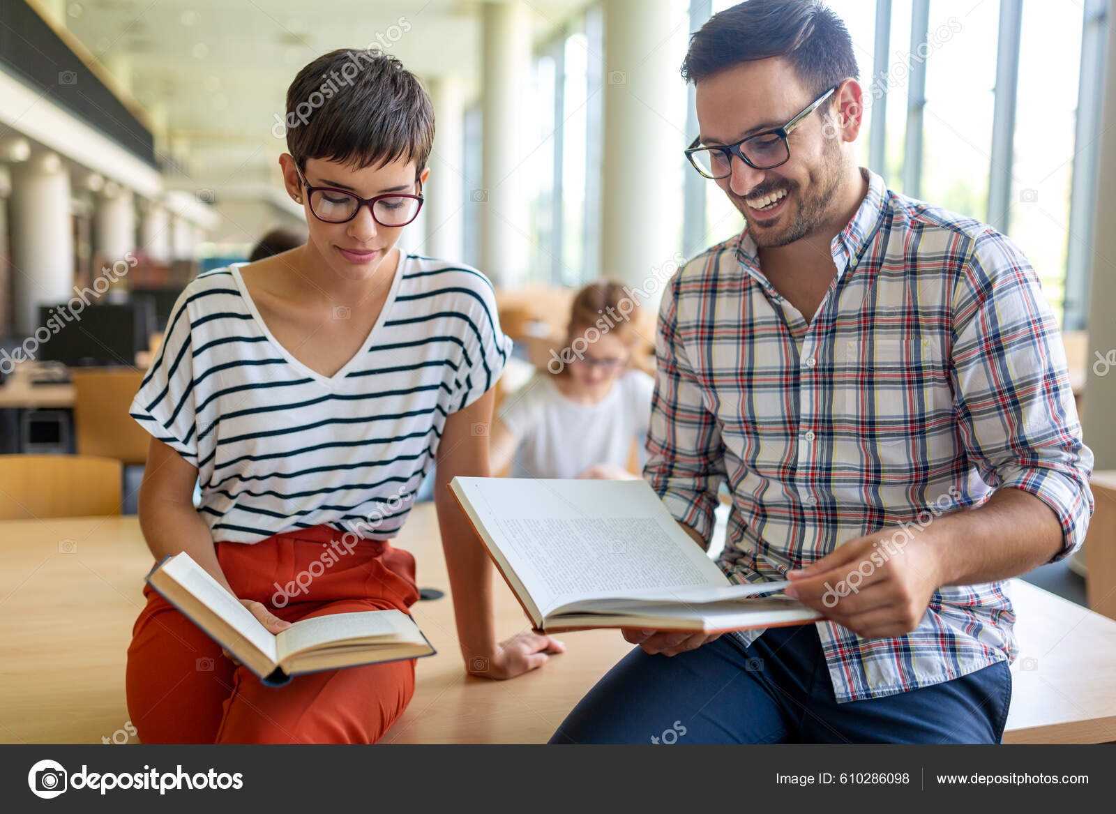 Two Students Working Together