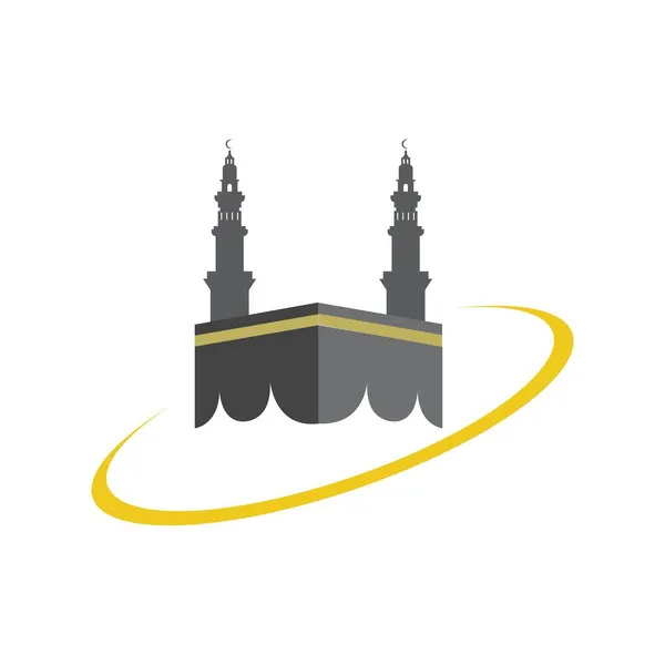Kaaba Meca Símbolo Logo Ilustração Modelo Design vetor(es) de stock de ...