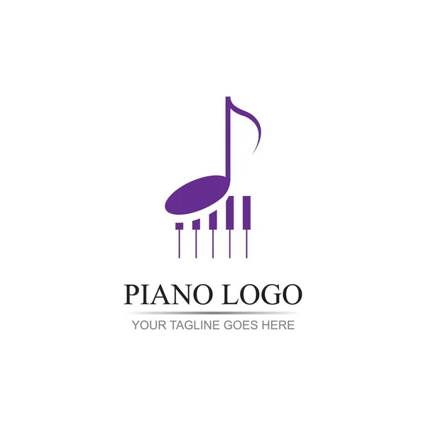 Piano logo imágenes de stock de arte vectorial | Depositphotos