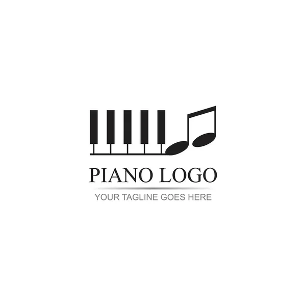 Piano logo imágenes de stock de arte vectorial | Depositphotos