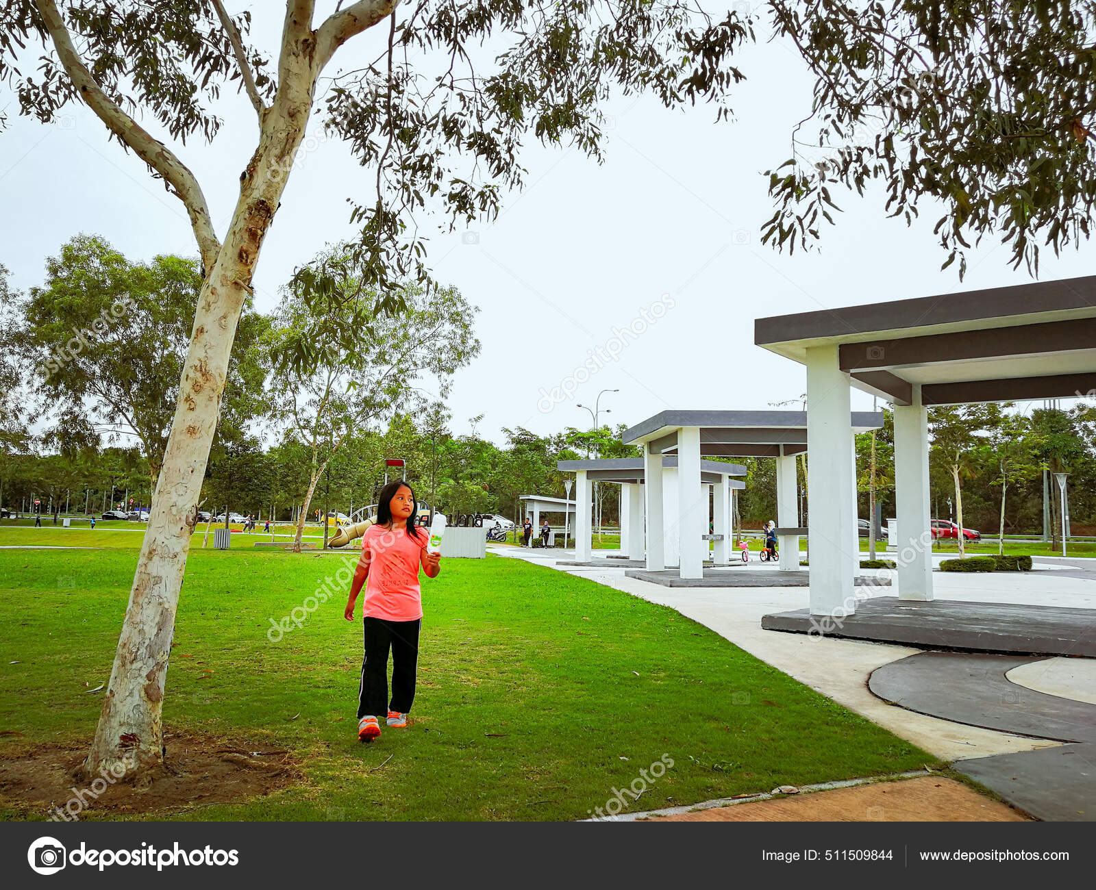 Nilai Malaysia November 2019 Children Running Playing Park – Stock ...