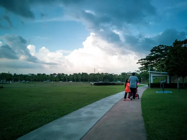 Nilai Malaysia November 2019 Children Running Playing Park – Stock ...