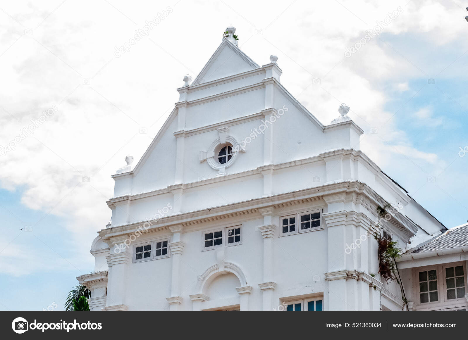 White Colonial Building Georgetown Penang Malaysia — Stock Photo ...