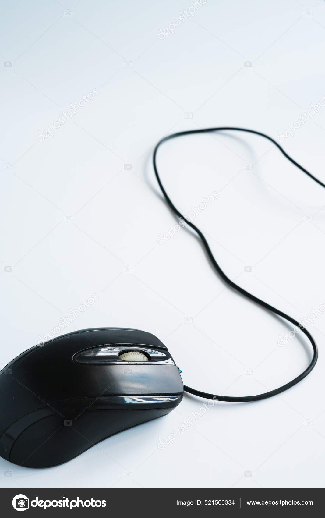 Modern Black Computer Mouse White Background Stock Photo by ©ellinnur 521500334