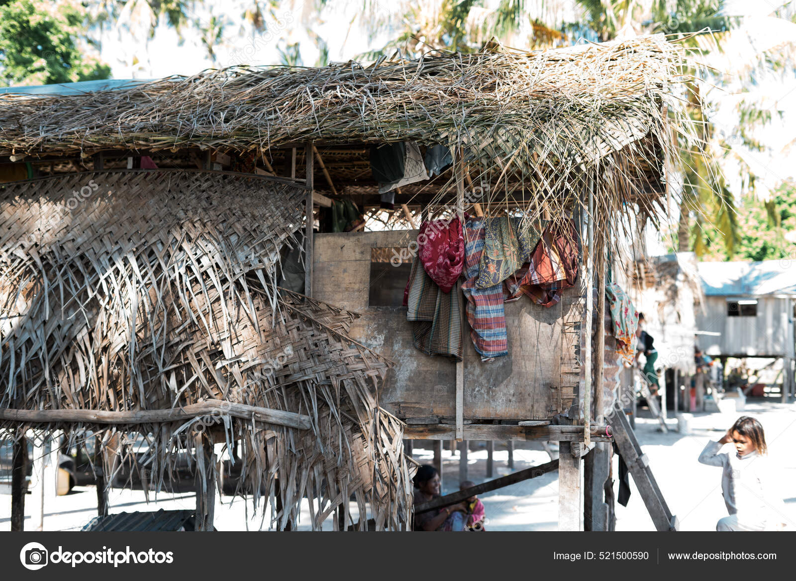 Sibuan Malaysia November 2019 Bajau Laut Village Sibuan Island Semporna ...