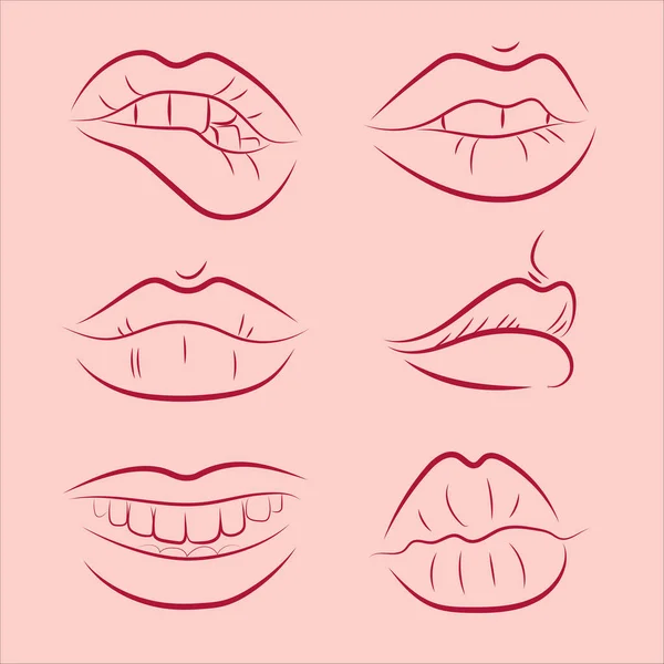 Puckered Lips Drawing