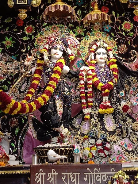 Beautiful sculptures of radha govindji in iskcon Temple ahmedabad, Gujarat, India 2024