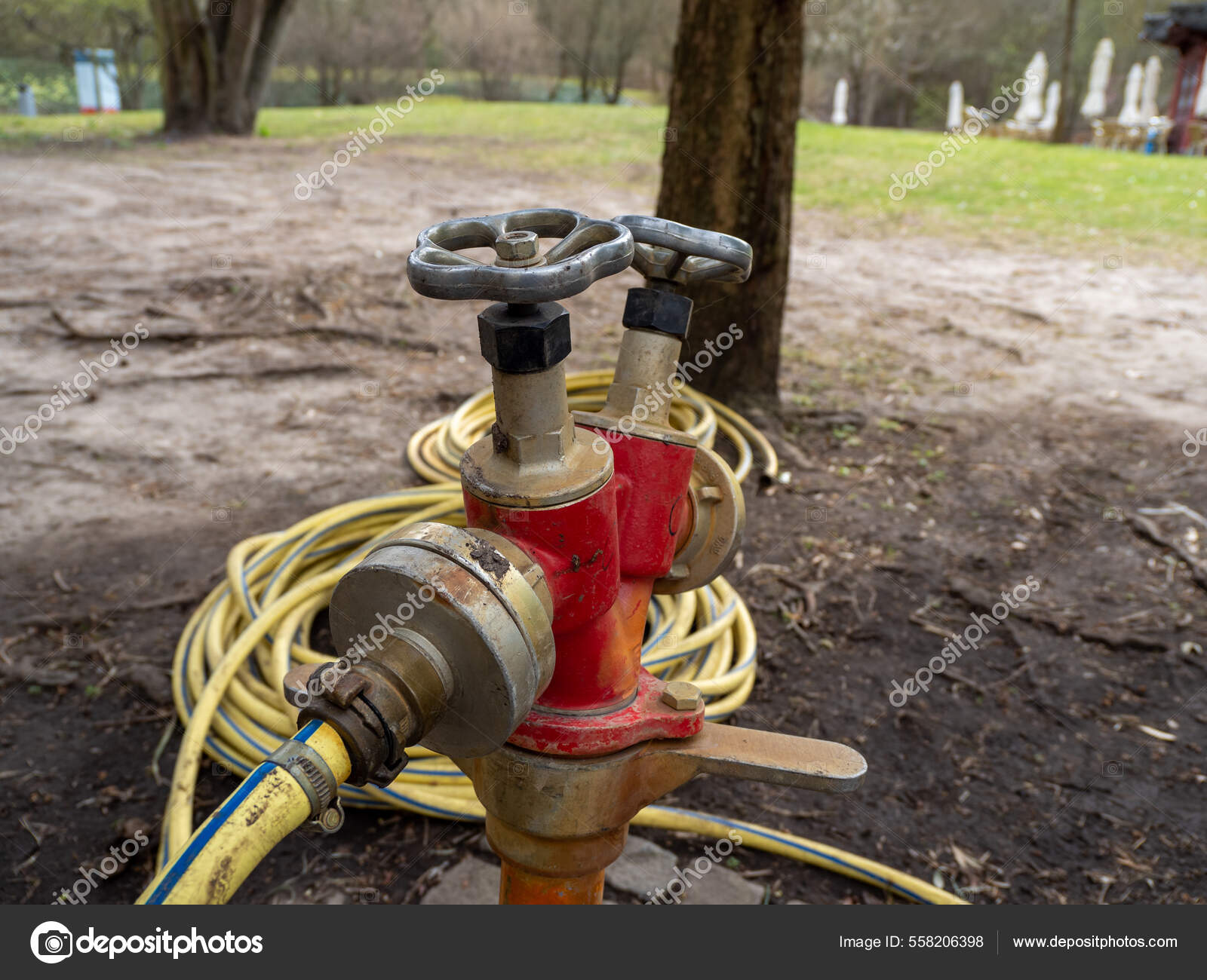 Watering Hydrants Park Watering System Stock Photo by ©yaakovberg@gmail ...
