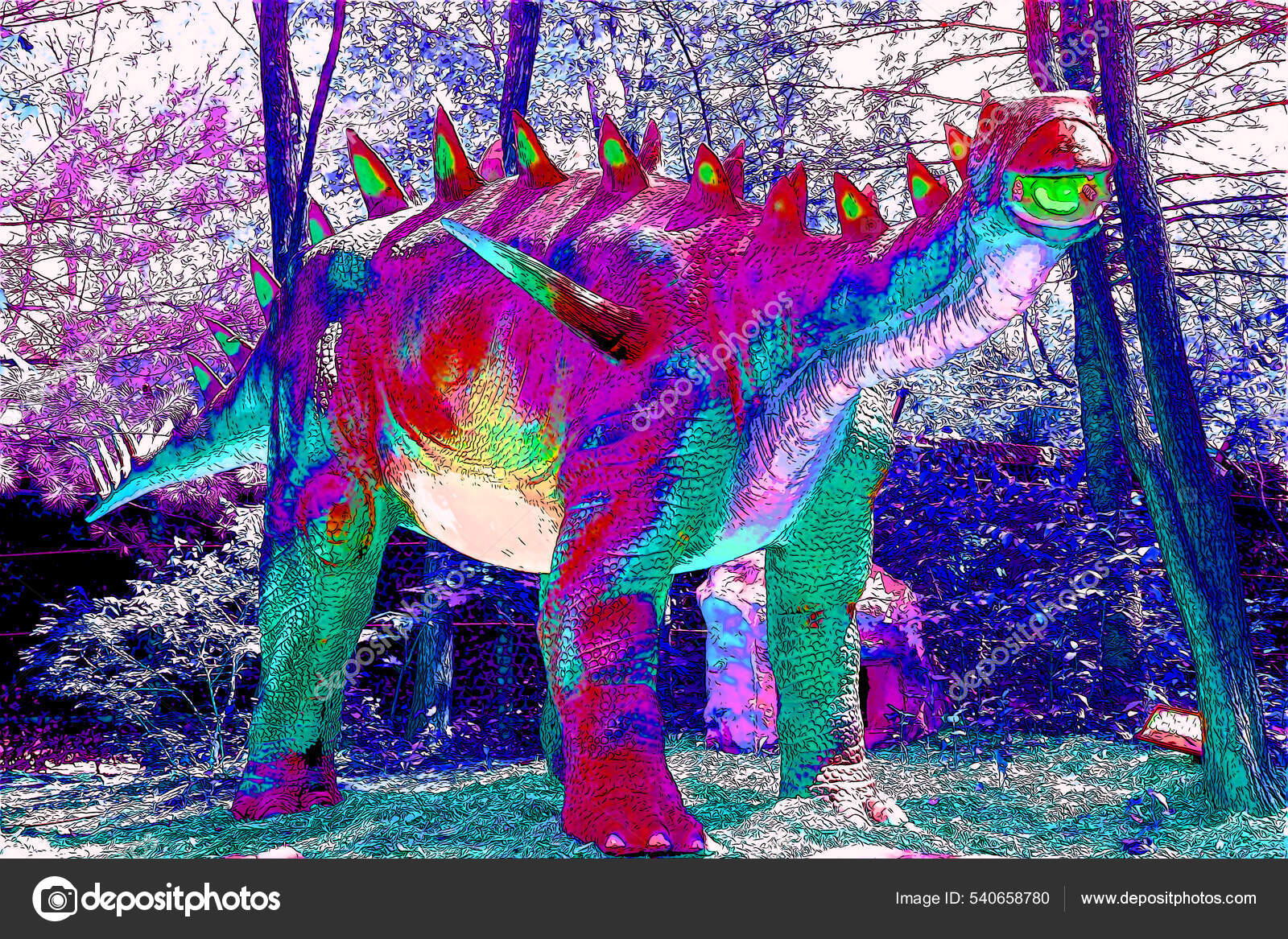 Tuojiangosaurus Tuo River Lizard Genus Herbivorous Stegosaurian ...