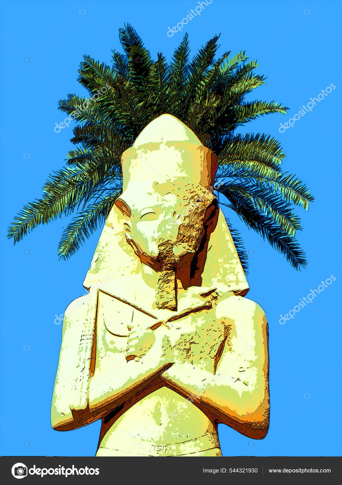Standing Statue Ramses Temples Karnak Luxor Egypt — Stock Photo ...