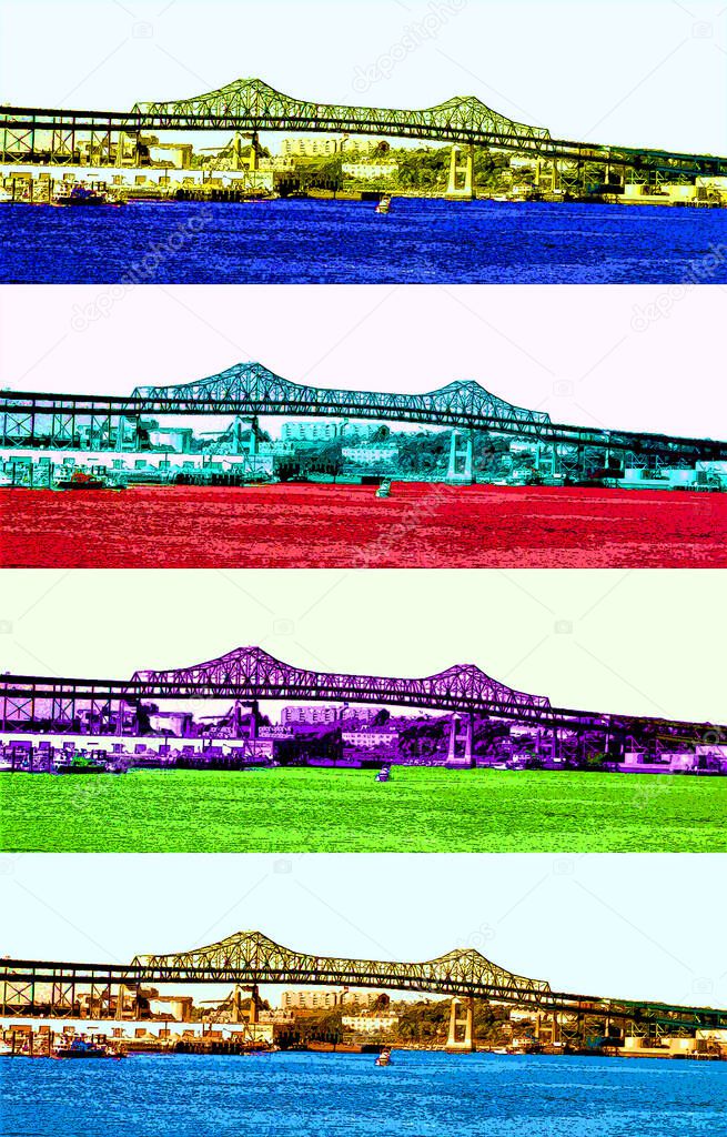 BOSTON MA USA - 12 10 2005: Maurice J. Tobin Memorial Bridge es un ...