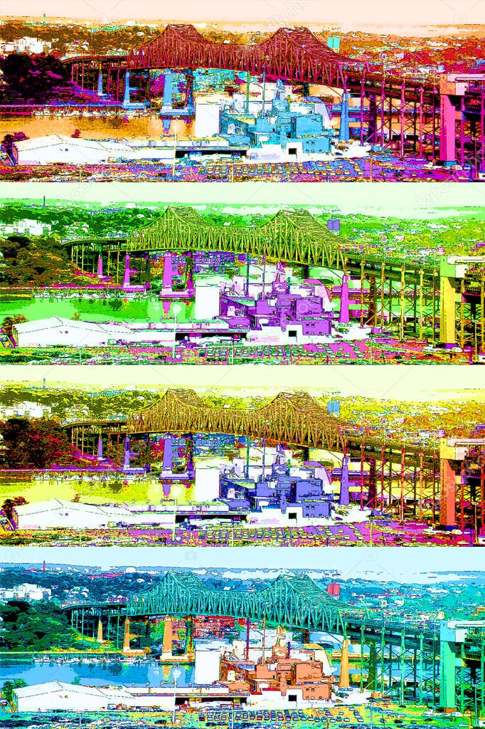 BOSTON MA USA - 12 10 2005: Maurice J. Tobin Memorial Bridge es un ...