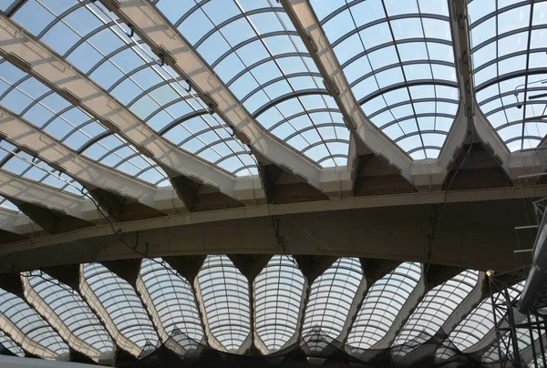 Metal ceiling structure Stock Photos, Royalty Free Metal ceiling ...