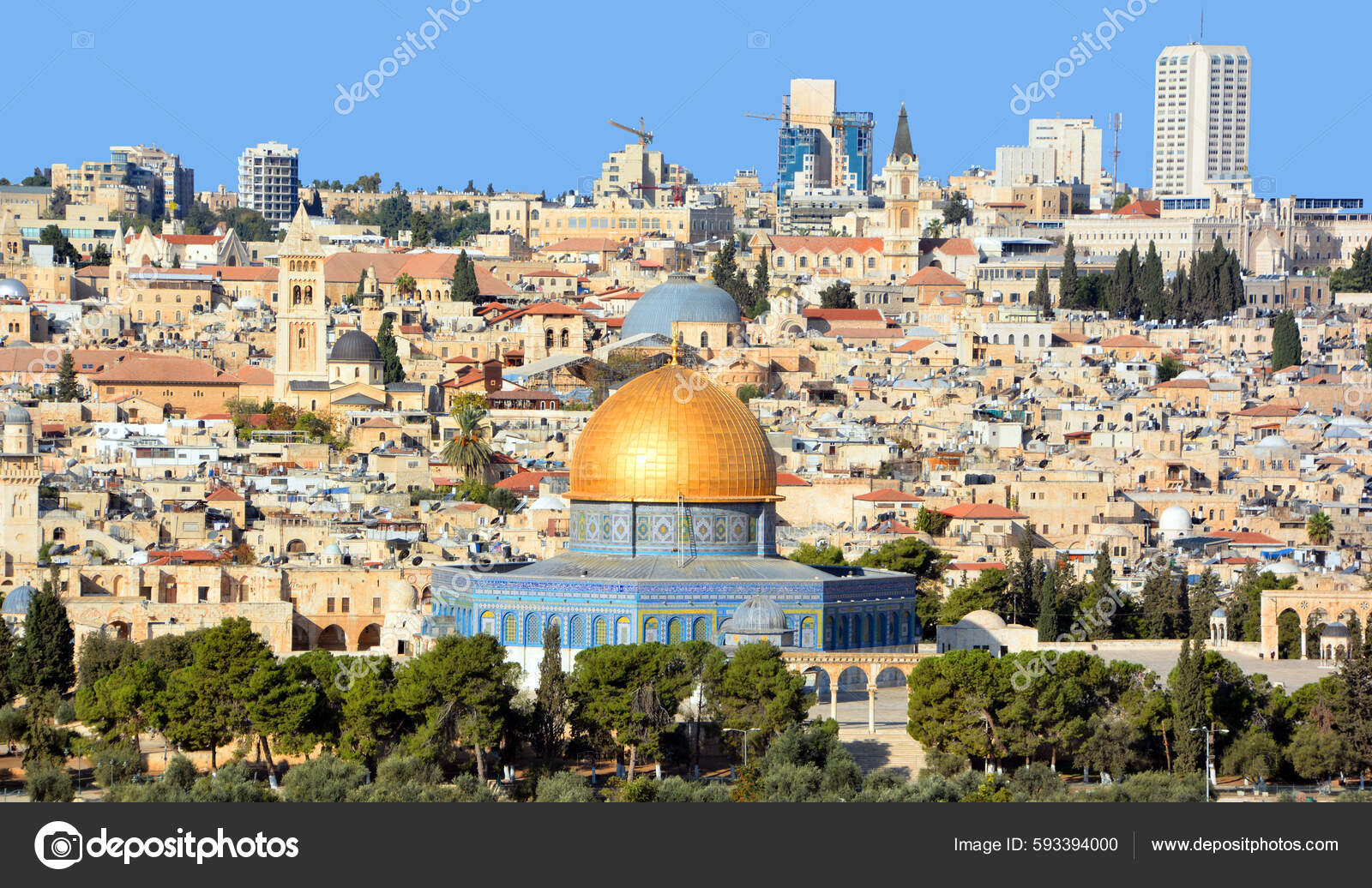 Jerusalem Israel Temple Mount Known Noble Sanctuary Jerusalem Located ...