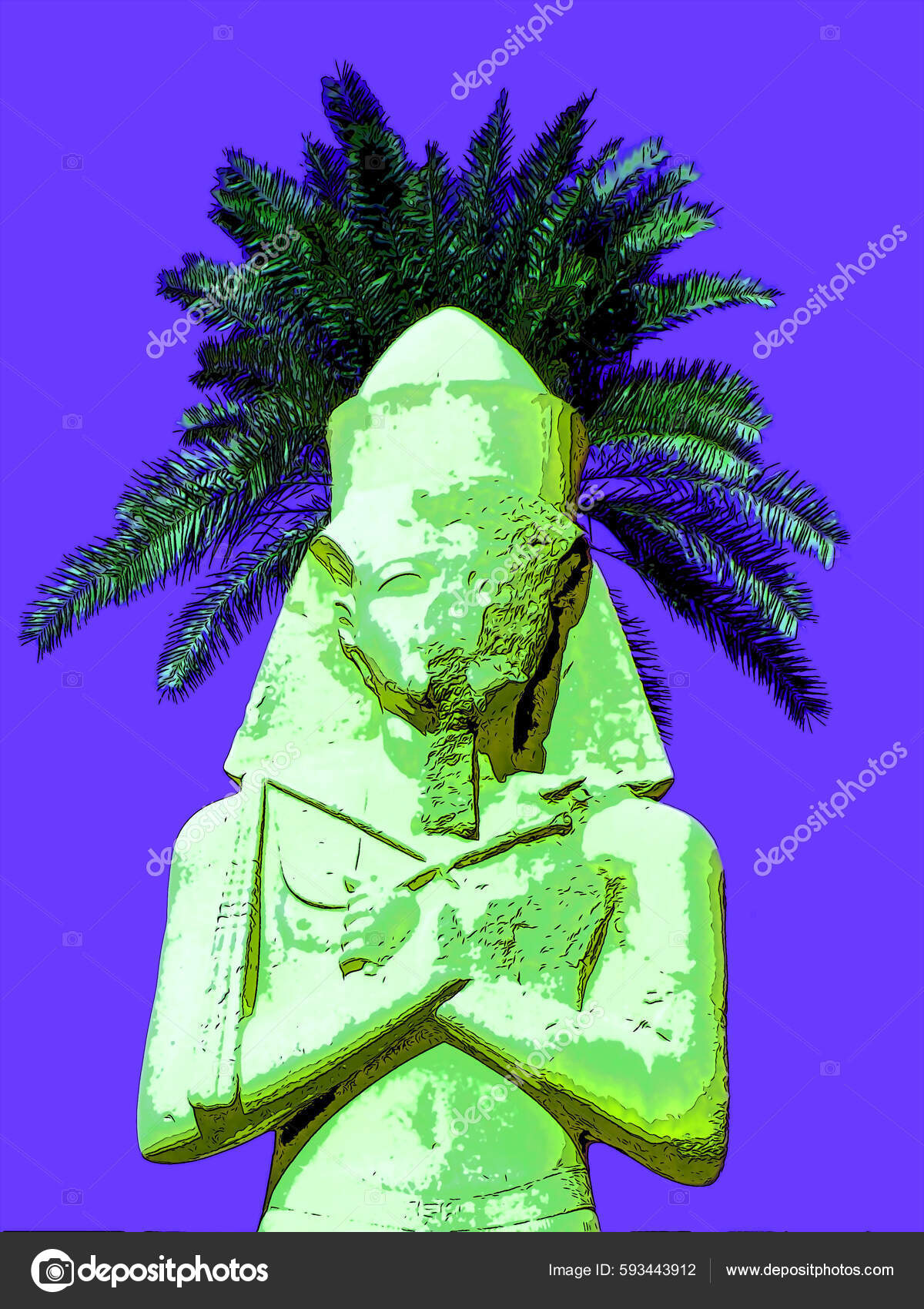 Standing Statue Ramses Temples Karnak Luxor Egypt — Stock Photo ...