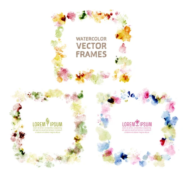 Watercolor Vector Splatter Frames Stock Vector by ©Kbiscuit 573176428