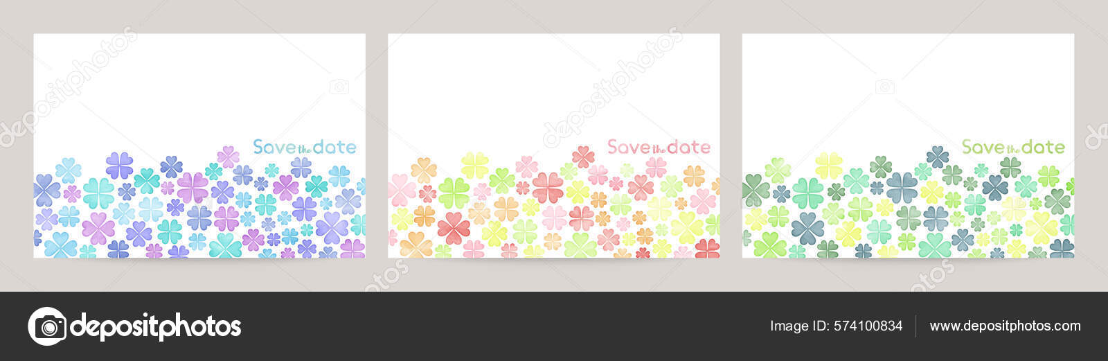 Watercolor Vector Card Background Set Stock Vector by ©Kbiscuit 574100834