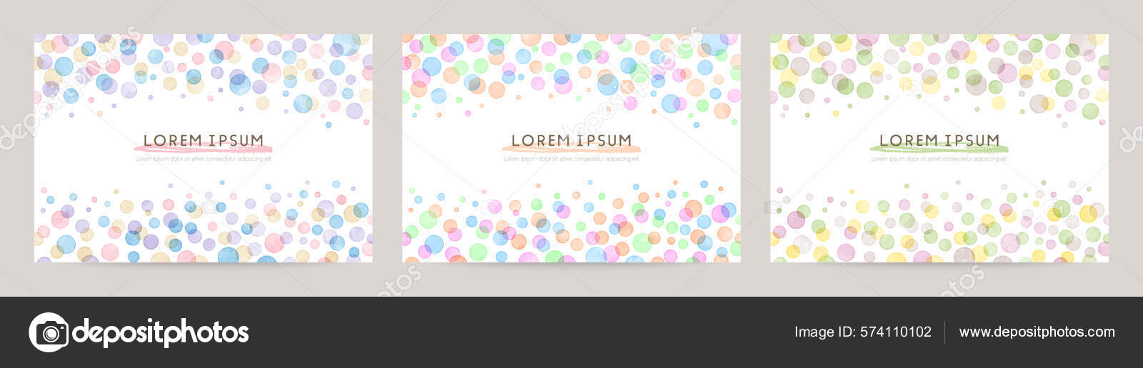 Watercolor Vector Colorful Bubble Frames Stock Vector by ©Kbiscuit ...