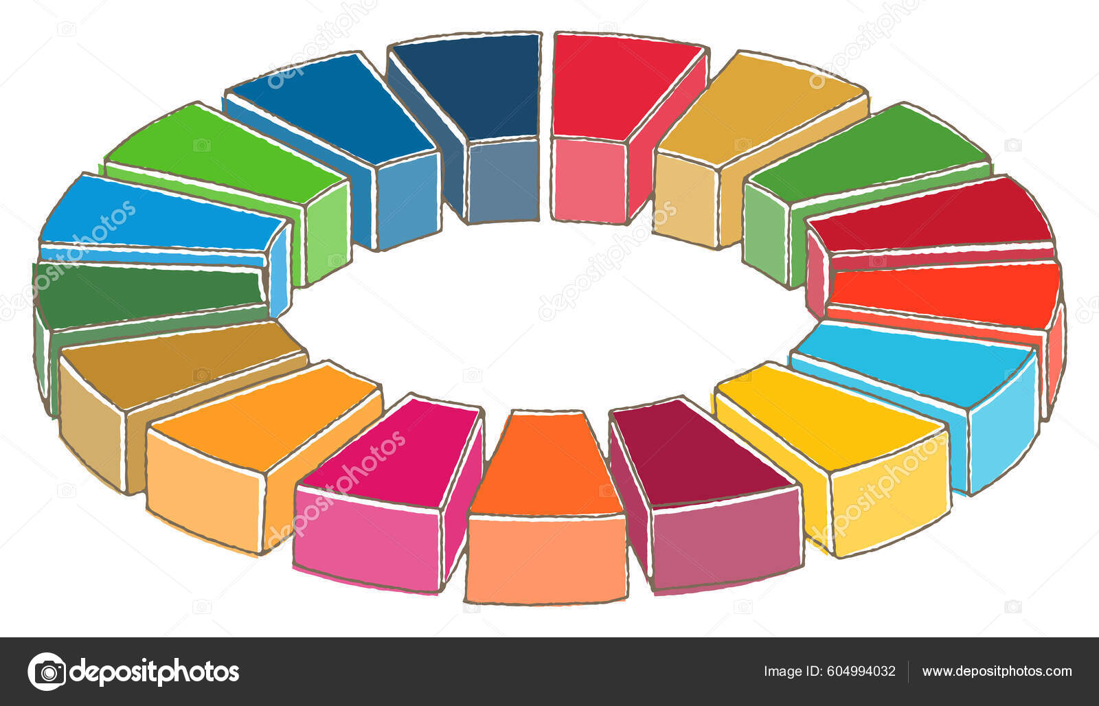 Hand Drawn Vector Sdgs Color Wheel Stock Vector Image by ©Kbiscuit ...