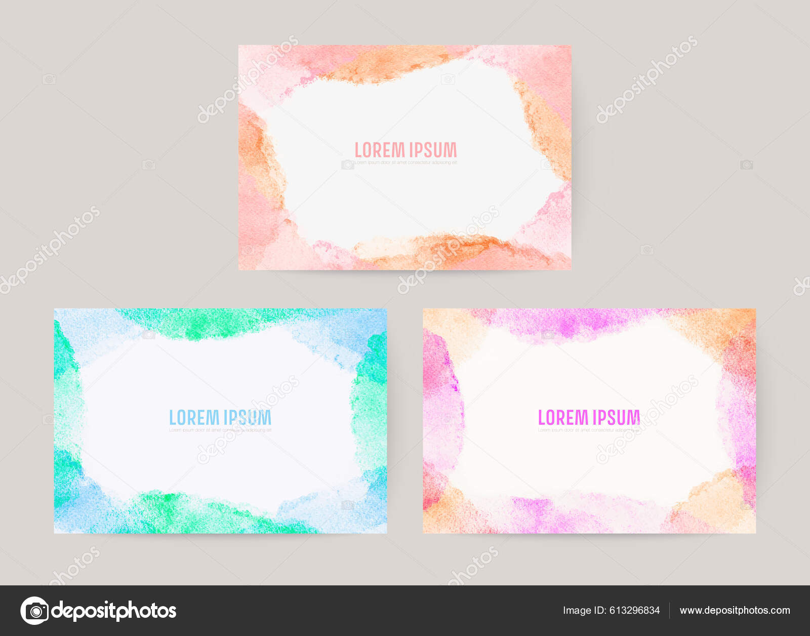 Watercolor Vector Background Templates Card Stock Vector by ©Kbiscuit ...