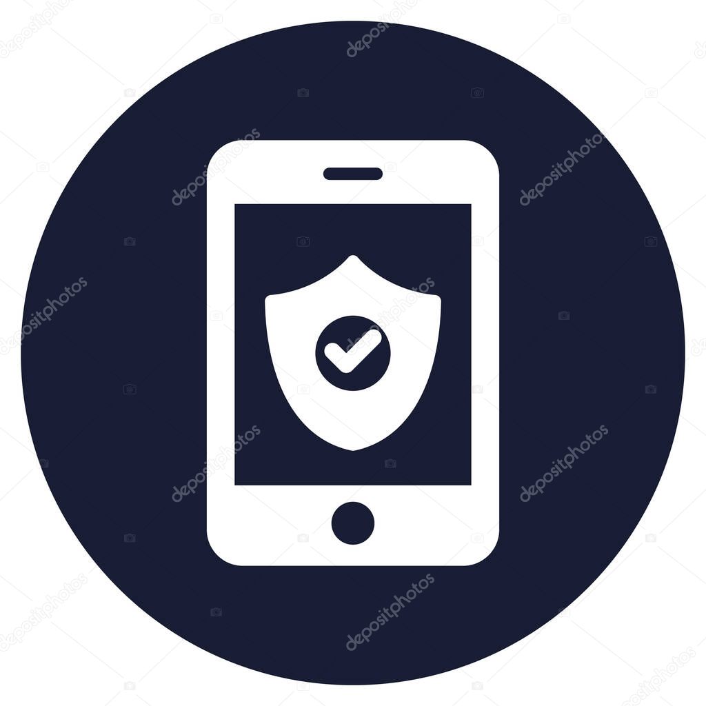 icono del vector del teléfono móvil. estilo es bicolor símbolo plano ...