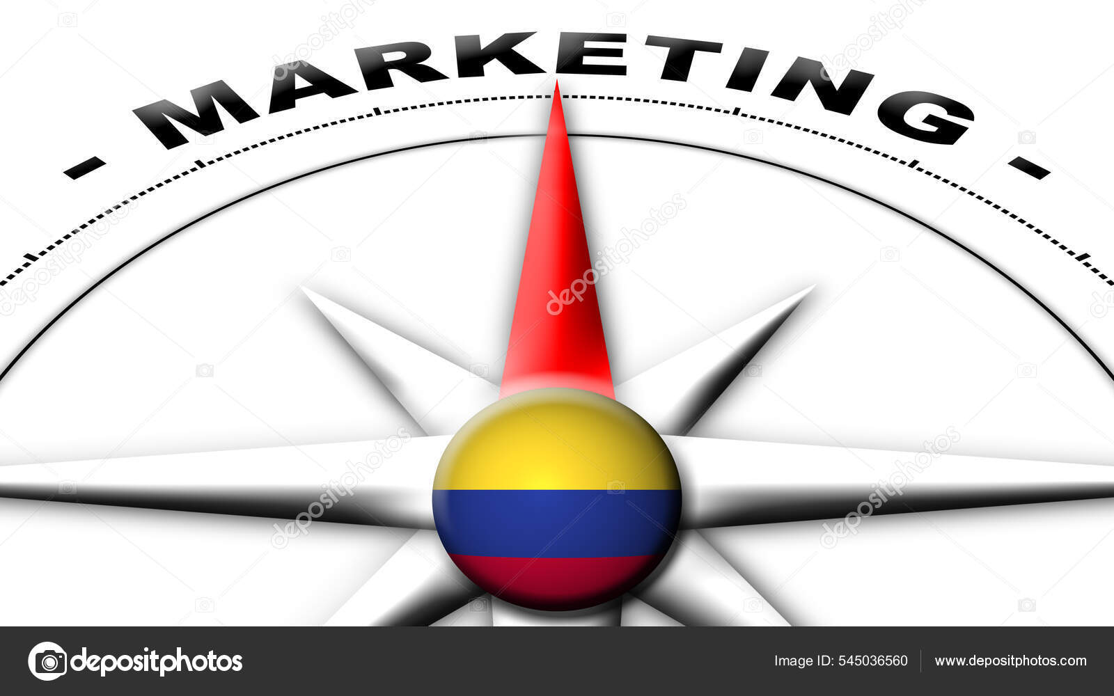 Colombia Globe Sphere Flag Compass Concept Marketing Titles ...