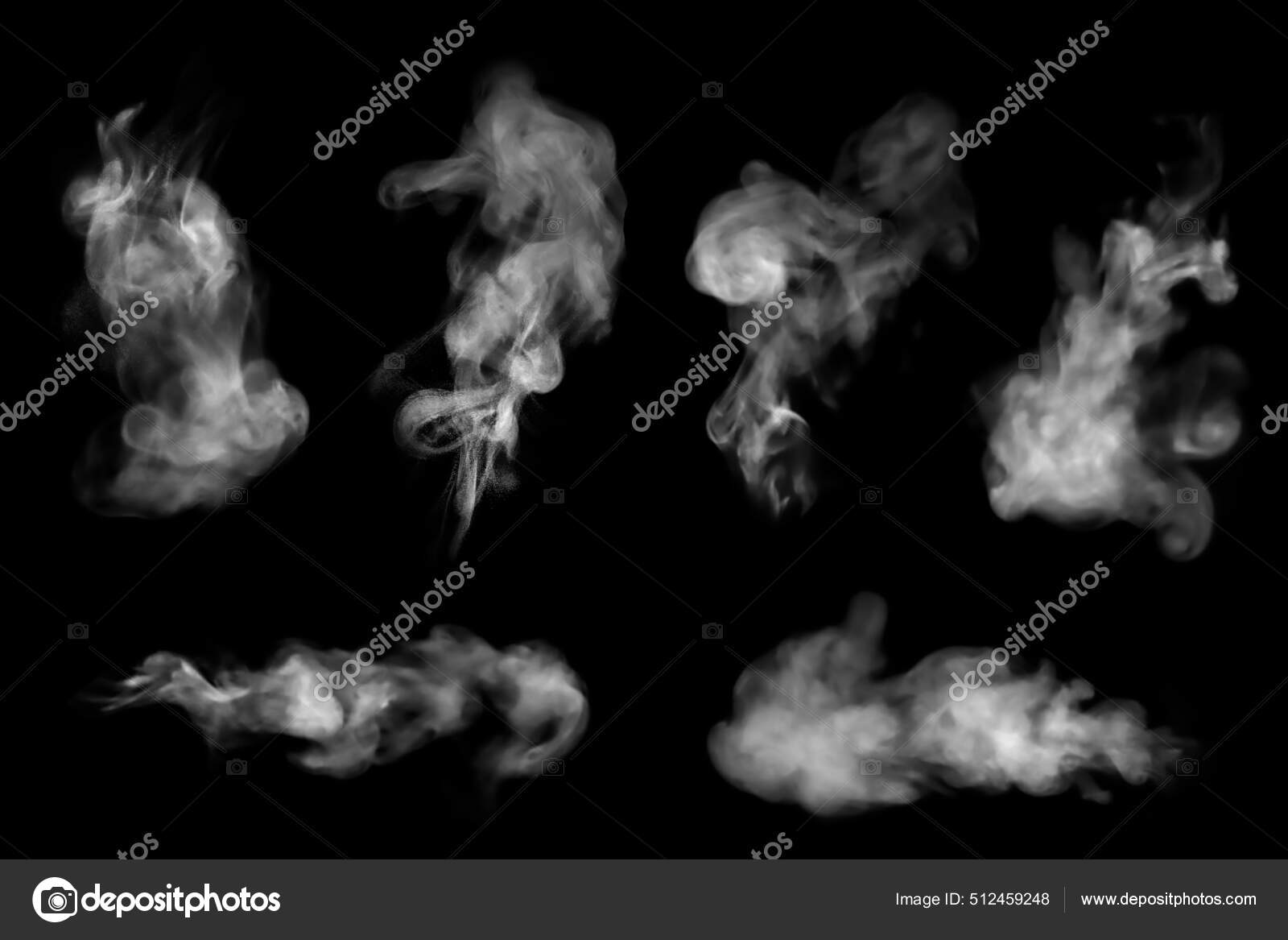 Set Steam Abstract White Smog Rising Water Droplets Can Seen — Stock ...