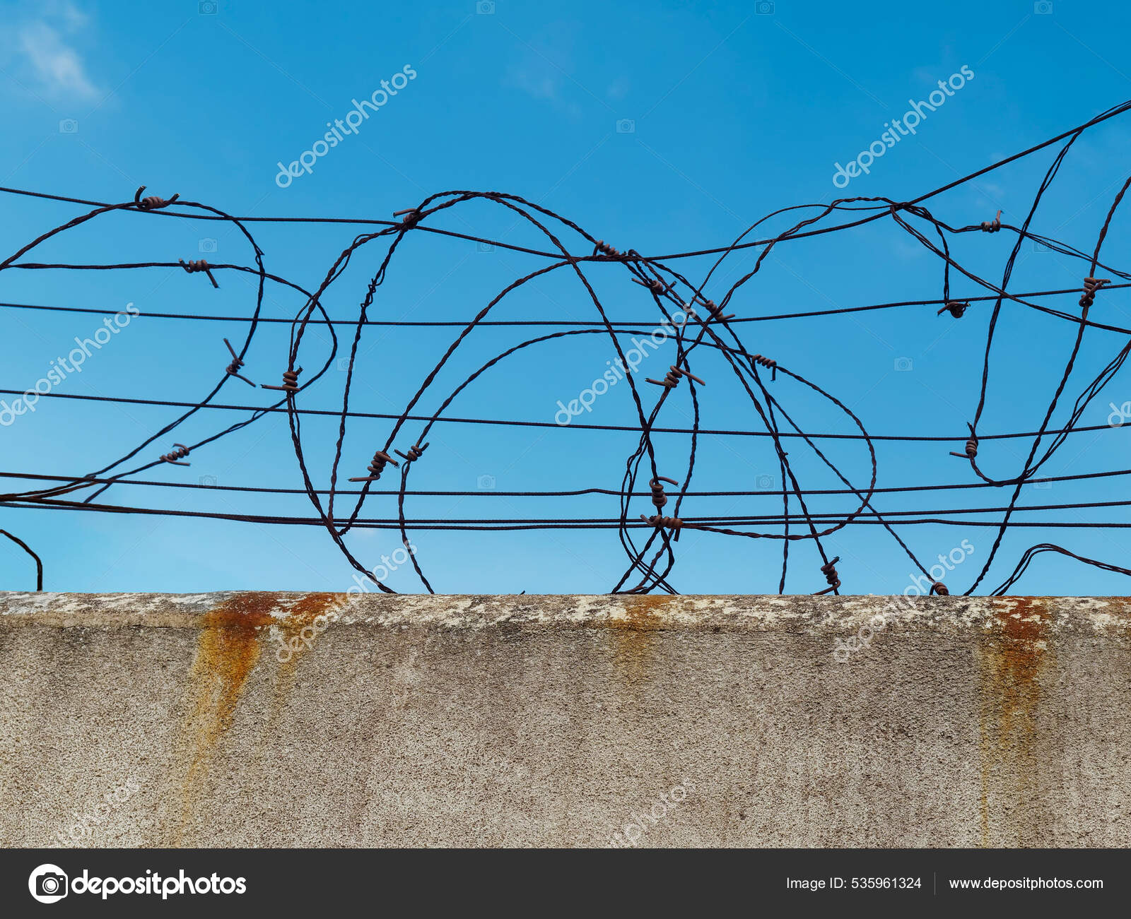Prison Wall Barbed Wire