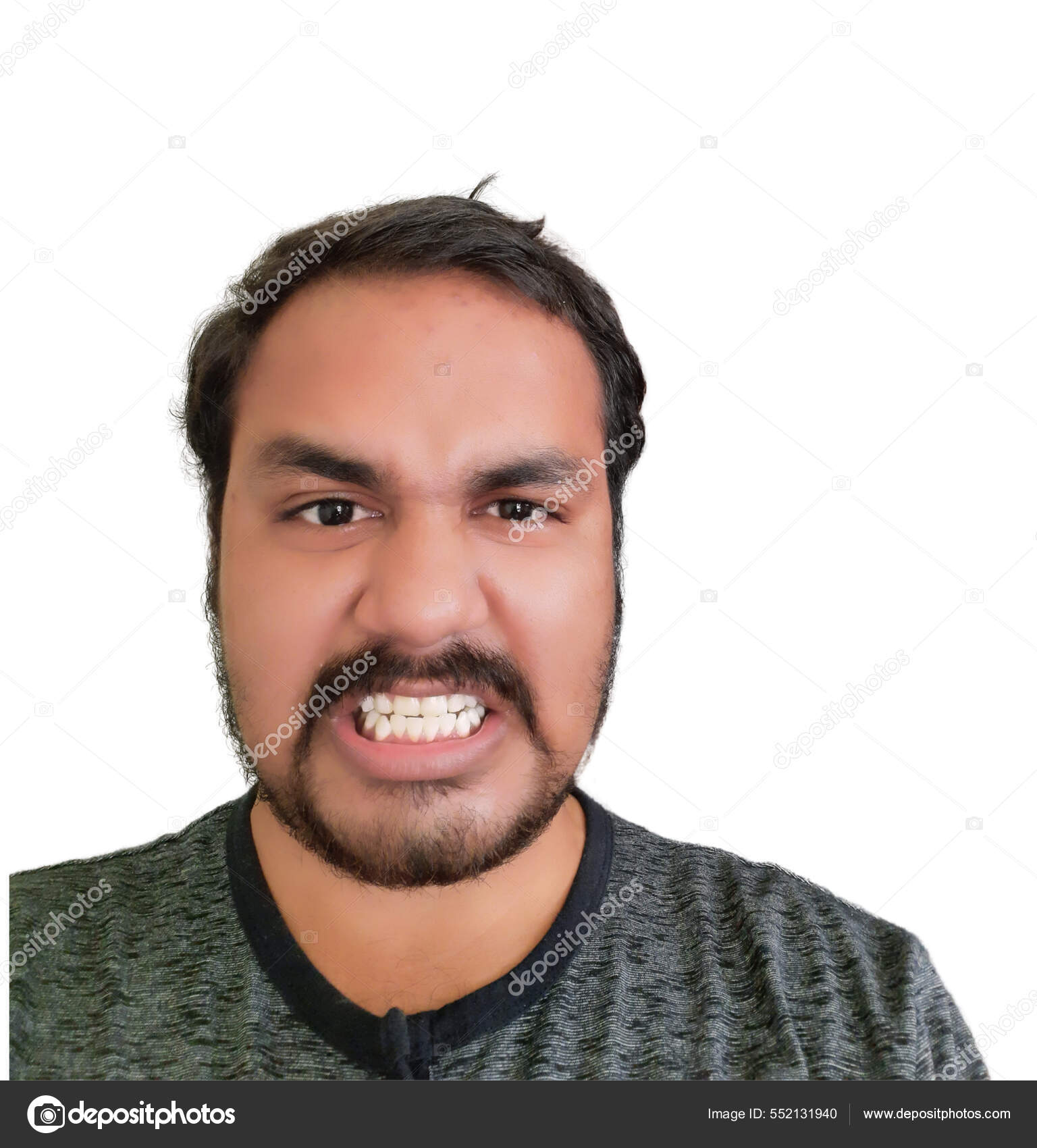 Angry Person Close Portrait Angry Man — Stock Photo © Naik60 #552131940