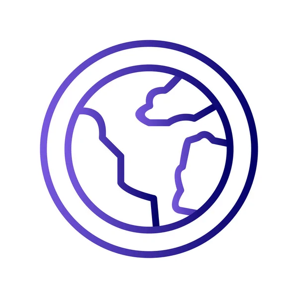 Vector Illustration Earth Globe Icon Stock Vector by ©glyphinder 707899428