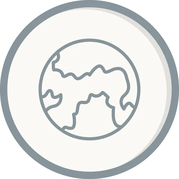 Vector Illustration Earth Globe Icon Stock Vector by ©glyphinder 707899428