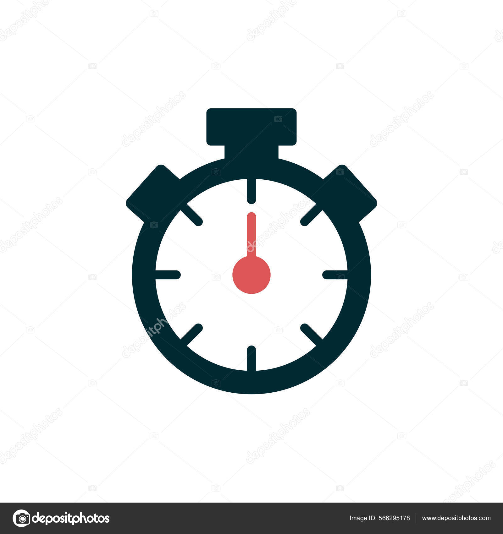 Flat Stopwatch Icon