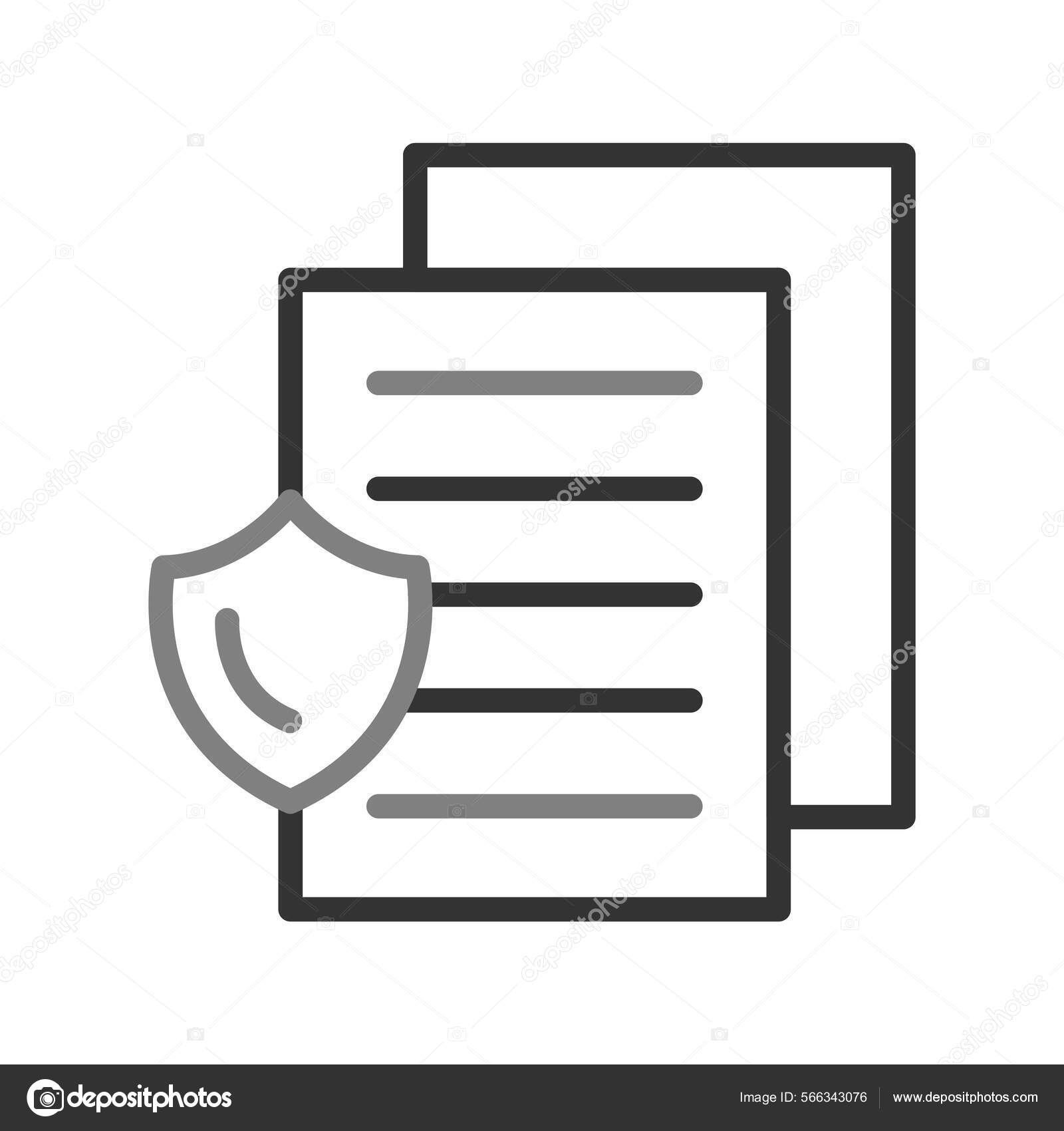 File Protection Vector Icon Stock Vector Image by ©glyphinder #566343076