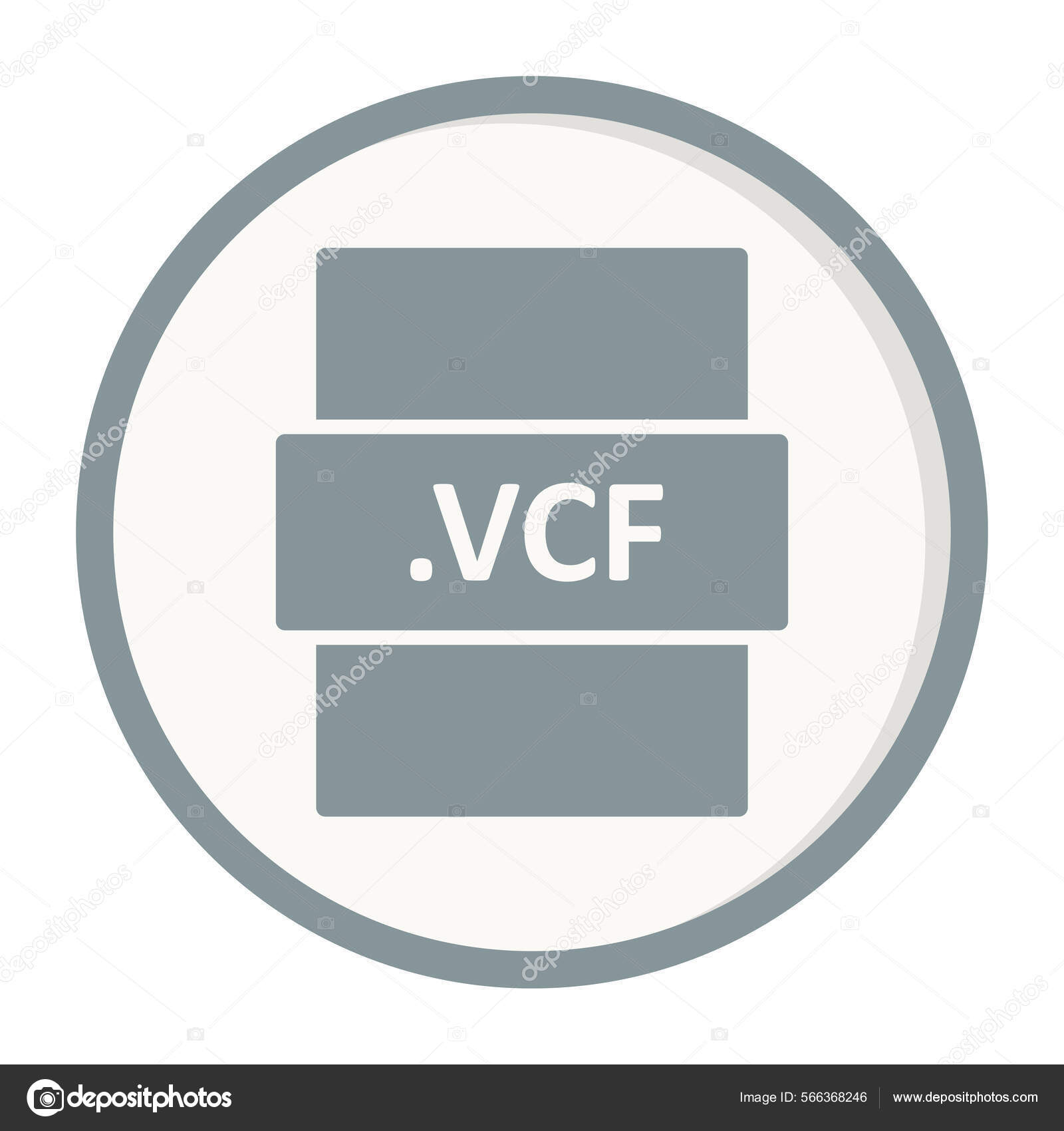 Vcf Vector Illustration Seo Modern Icon Stock Vector Image by ...