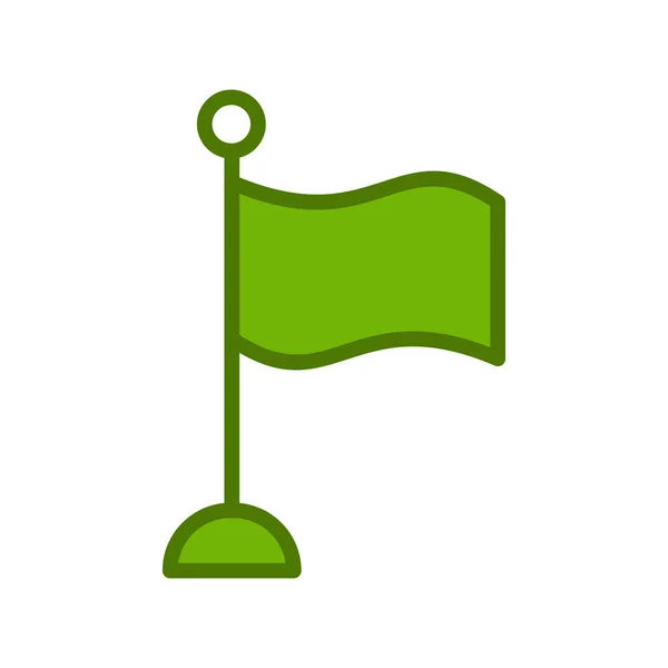 Green flag icon imágenes de stock de arte vectorial | Depositphotos