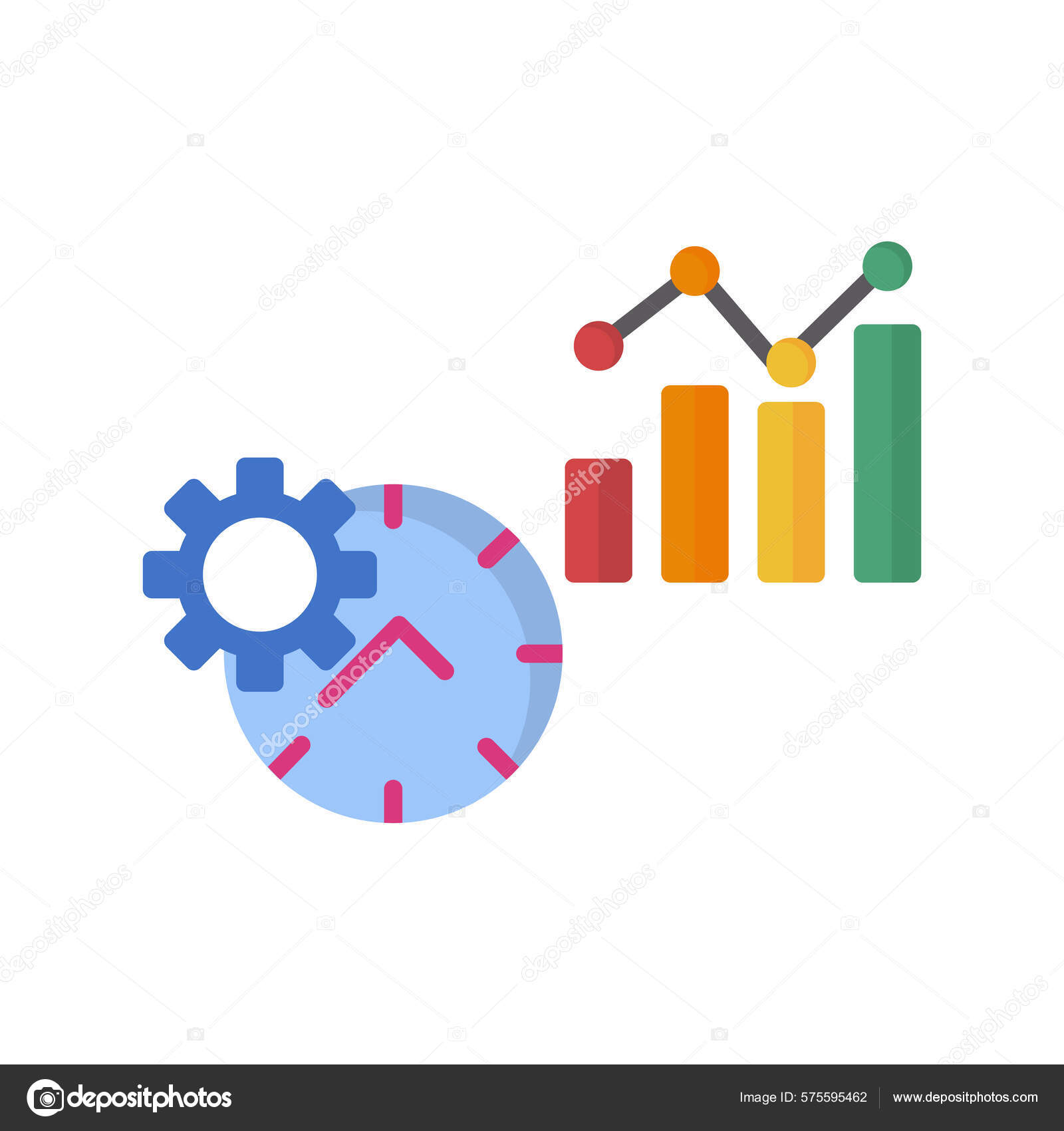 Time Management Icon Vector Illustration Stock Vector by ©glyphinder ...