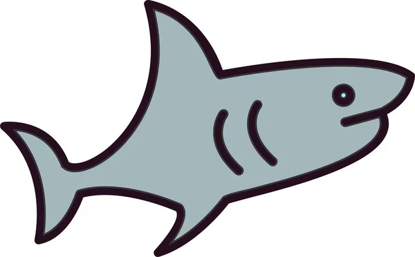 Simple Cartoon Shark