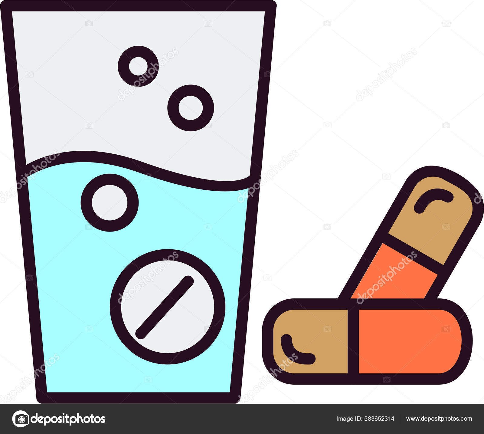 Vector Illustration Effervescent Vector de stock por ©glyphinder 583652314