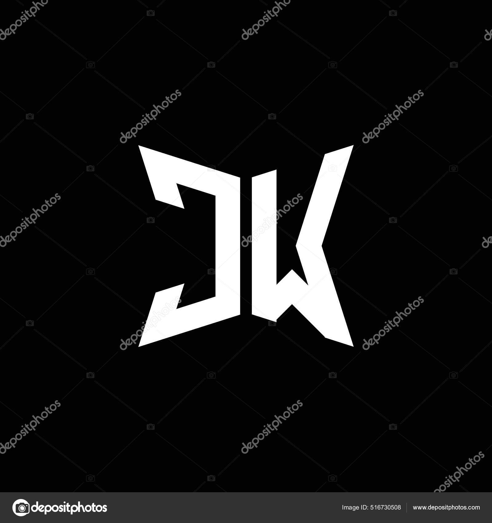 Monogram Logo Letter Cakra Geometric Shape Style Design Isolated Black ...